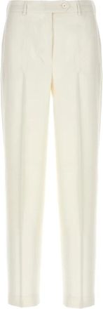 Kiton Femme, Pantalons, Blanc, Taille: 40 FR Pantalon Cigarette