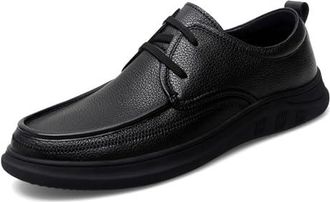 Generic Chaussures habillées Oxford pour homme - Confortables et classiques - À lacets, Noir, 39 2/3 EU