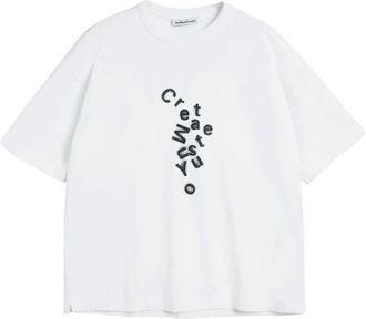 Ymc You Must Create Homme, Tops, Blanc, Taille: S T-Shirt Imprim&eacute; Col Rond