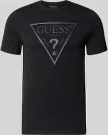 Guess T-Shirt mit Logo und Rundhalsausschnitt