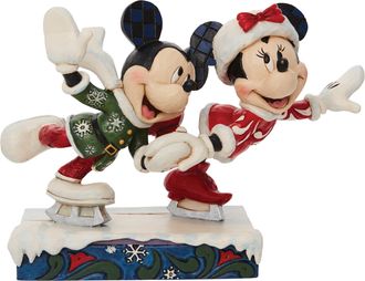 Enesco Jim Shore Disney Mickey und Minnie Eislauf-Figur 12,7 cm 6010871