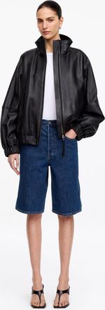 Arket Lange Jeansshorts -Blau