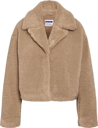 Noisy May Damen Nmnati Crop Teddy Jacket Noos, Birch, x_s