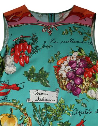 Dolce & Gabbana Floral-Print Silk Tank Top - Multicolor