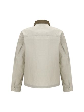 Belstaff Mens Jacket Ground With Velvet Collar Silver Birch Cotton