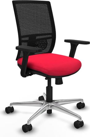 Piqueras y Crespo Sessel f&uuml;r Home Office Amboss mit 3D-Armen, h&ouml;henverstellbare Lendenwirbelst&uuml;tze, ausgestattet mit Syncro/Traslack und Schneidschaum, mit Rollen 65 mm