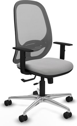 Piqueras y Crespo Schreibtischstuhl, zylindrisch, mit 1D-Armlehnen, h&ouml;henverstellbare Lendenwirbelst&uuml;tze, ausgestattet mit Syncro/Traslack und Schneideschaum, mit Rolle