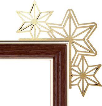 Generic Weihnachtst&uuml;rdekoration, T&uuml;reckdekoration, T&uuml;reckdekoration, T&uuml;reckdekoration, Stern-Ornament f&uuml;r Weihnachtsbaum, Weihnachtsdekoration aus Holz, Heimd