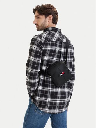 Tommy Jeans Umh&auml;ngetasche Tjm Ess Daily Pu Reporter AM0AM14292 Schwarz
