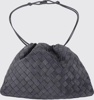 Bottega Veneta Pochette Dustbag en cuir de veau tress&eacute; avec cordon de serrage