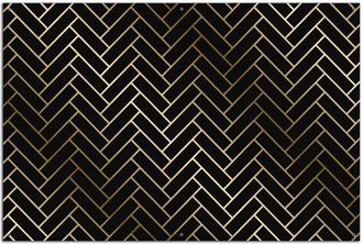 Wallario Outdoor-Poster f&uuml;r Garten oder Balkon Elegantes Fischgr&auml;tmuster, Motivbanner Gr&ouml;&szlig;e: ca. 60 x 90 cm, Outdoor-Bild