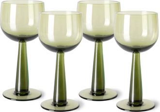 HKliving Verre à vin The emeralds - Set de 4 HKliving