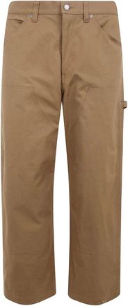 Comme Des Gar&ccedil;ons Pantalon Coton Coupe Large Boxy - Homme - Pantalons - Brun - Taille: L