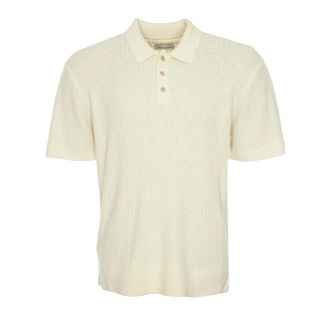 Edmmond Studios Sunset Polo Strickshirt - - Tops - Herren - Beige - XL