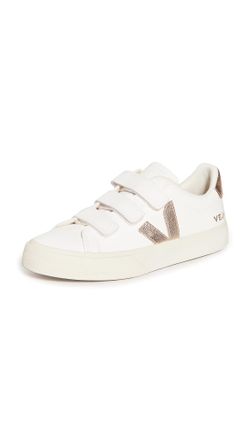 Veja Recife Chromefree Leather, White/Platine, Farbe:Weiss, Gr&ouml;&szlig;e:37