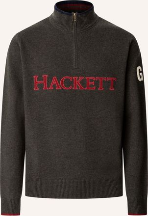 Hackett Pullover Heritage Knit Hzip gruen