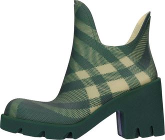 Burberry Femme, Chaussures, Vert, Taille: 38 EU Marsh Heeled Bottes &agrave; cheville
