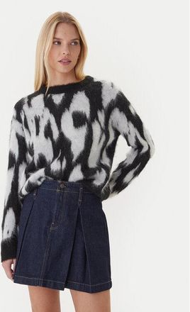 Calvin Klein Pullover Brushed Hairy LV044D343G Schwarz Regular Fit