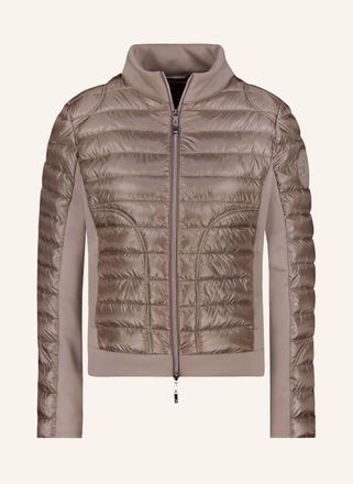 Monari Monari Steppjacke Im Materialmix Mit Schmucksteinen beige
