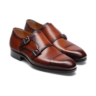 Magnanni Klassischer Schuh mit doppelter Schnalle - - Shoes - Herren - Braun - 46 EU