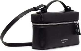 Emporio Armani Leather Top Handle Bag - Black