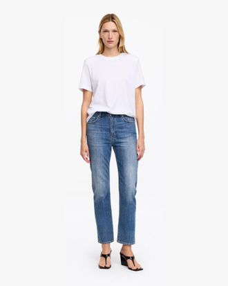 Arket JADE Cropped Slim Jeans -Blau