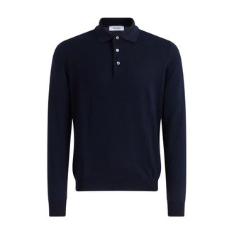 Gran Sasso Homme, Pulls, Noir, Taille: 2XL Col polo en m&eacute;rinos