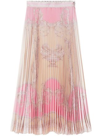 Versace jupe mi-longue La Coupe des Dieux à design plissé - Tons neutres