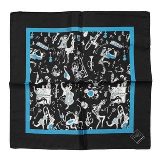 Dolce & Gabbana Jazz Club Seidenfoulard - - Accessories - Herren - Mehrfarbig - ONE SIZE