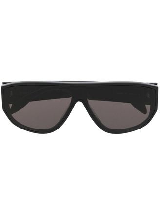 Alexander McQueen Eyewear Sonnenbrille mit Oversized-Gestell - Schwarz