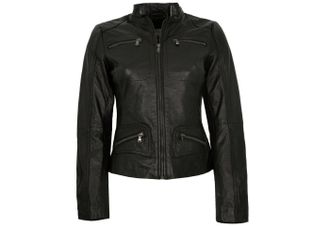 7eleven Lederjacke Katta-2 7eleven - Damen Lederjacke Lammnappa schwarz