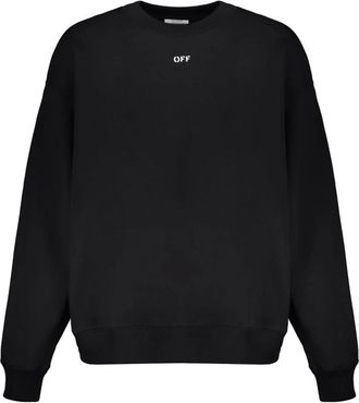 Off-white Homme, Sweatshirts et sweats &agrave; capuche, Noir, Taille: L Logo SweaT-shirt