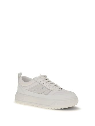 Moncler Womens Altive Sneakers Nubuck And Suede White