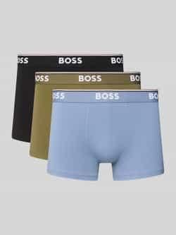 HUGO BOSS Slim Fit Trunks aus Baumwoll-Mix im 3er-Pack Modell POWER
