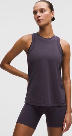 lululemon Trainings-Tanktop aus Jersey f&uuml;r Frauen - Gr&ouml;&szlig;e 10 in Atmospheric Purple