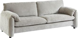 Vente-Unique Sofa 3-Sitzer - Stoff - Grau - OPRALIO