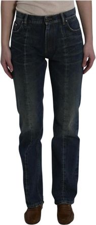 Versace Jean Droit D&eacute;lav&eacute; - Femme - Jeans - Bleu - Taille: W24