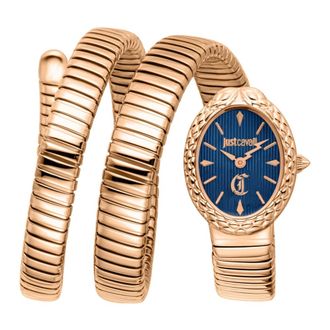 Just Cavalli Signature Snake Uhr - - Accessories - Damen - Rosa - ONE SIZE