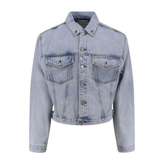 Entire studios Entire Studios, Femme, Vestes, Bleu, Taille: 40 FR Veste en jean raccourcie