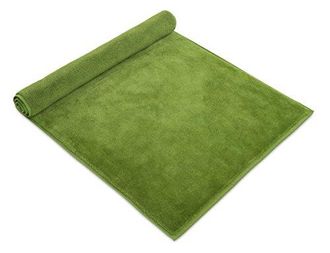 M&ouml;ve Bamboo Luxe Badteppich 60 x 100 cm aus 50 % Baumwolle / 50 % Viskose aus Bambus-Zellstoff, peridot