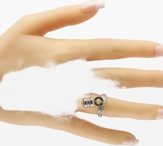 Bulgari B.Zero1 Element diamond ring - Silber