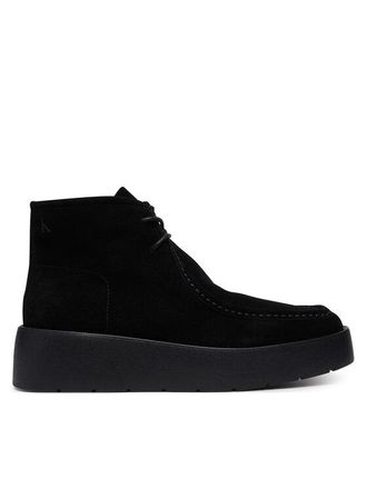 Calvin Klein Schn&uuml;rschuhe Flatf Lace Up Apr Cut Boot HW0HW03273 Schwarz