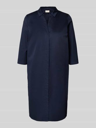 Milano Knielanges Hemdblusenkleid mit Eingrifftaschen