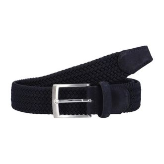 Stefano Lauran Geflochtener G&uuml;rtel 25 007 - - Accessories - Herren - Blau - 85 CM