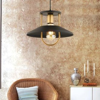 Opviq Elegant Black Chandelier, Adjustable Height 28-128 cm, Metal Body &Oslash;30 cm, E27 Socket Max 40W, Stylish Lighting for Modern Spaces, IP20 Rated