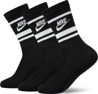 Nike DX5089-010 Sportswear Everyday Essential Socks Unisex Schwarz-Weiss S
