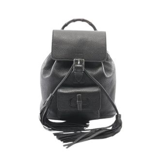 Gucci Pre-owned Bamboo Rucksack - - Pre-owned - Damen - Schwarzk - ONE SIZE