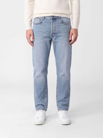 Lardini Jean droit cinq poches en denim de coton