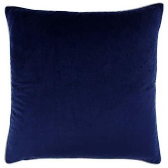 furn. Paoletti Meridian 55X55 C/C Navy/Silve, Baumwolle Polyester, Marine-Blau/Silber, 55x55cm