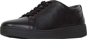 FitFlop Damen Rally Leder Sneaker, Schwarz (All Black), 41 EU